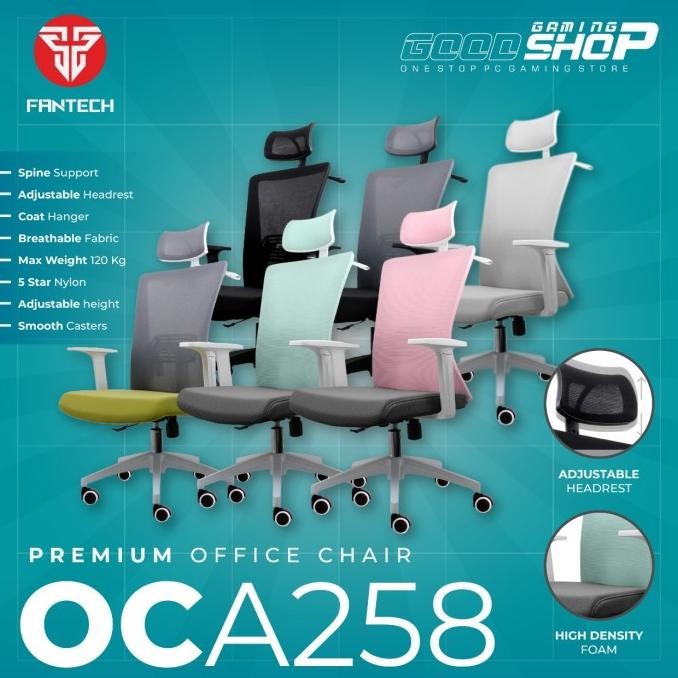 Jual Fantech Oca258 / Oc-A258 Kursi Kerja Kantor Premium Office Chair ...