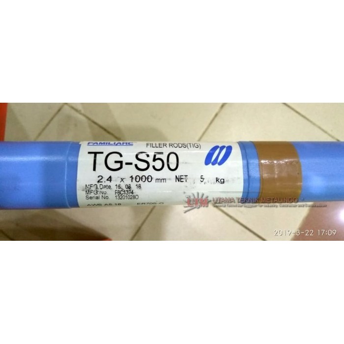 Jual Kawat Las KOBE STEEL TG-S50 Diameter 2,4mm - AWS ER 70S-G | Shopee Indonesia