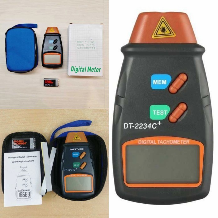 Jual Best Seller Digital Laser Photo Tachometer Alat Ukur Kecepatan Rpm ...