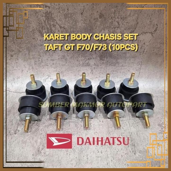 Jual [SRM] KARET BODY CHASIS KARET BODI KABIN SET DAIHATSU TAFT GT F70 F73 F75 HARGA 1 SET 10 ...