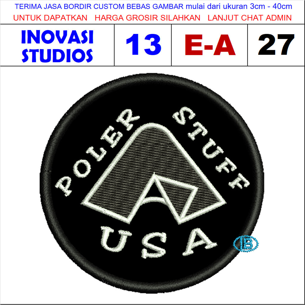 Jual PATCH BORDIR LOGO E-A27 ADVENTURE HIKING CAMP POLER STUFF USA ...