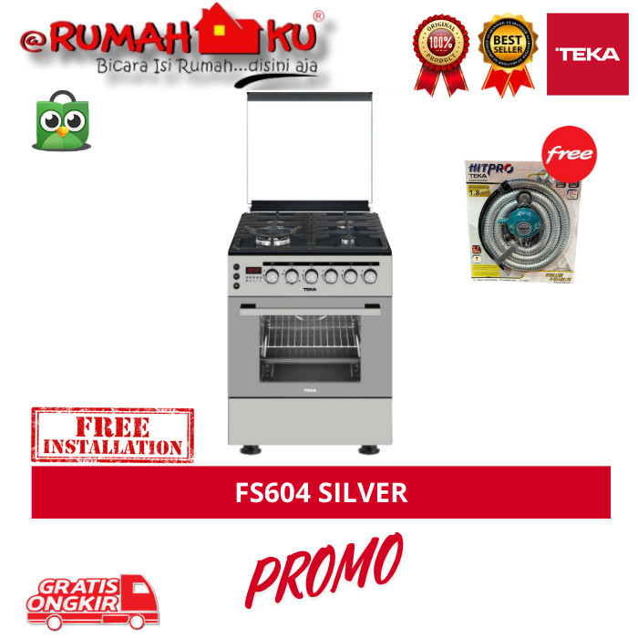 Jual Freestanding Cooker Teka FS 604 Silver - Kompor Gas Dengan Oven ...