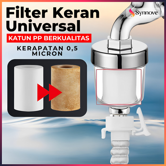 Jual Filter Air Kran Universal Saringan Air Kran Bahan Katun PP 1/2 ...