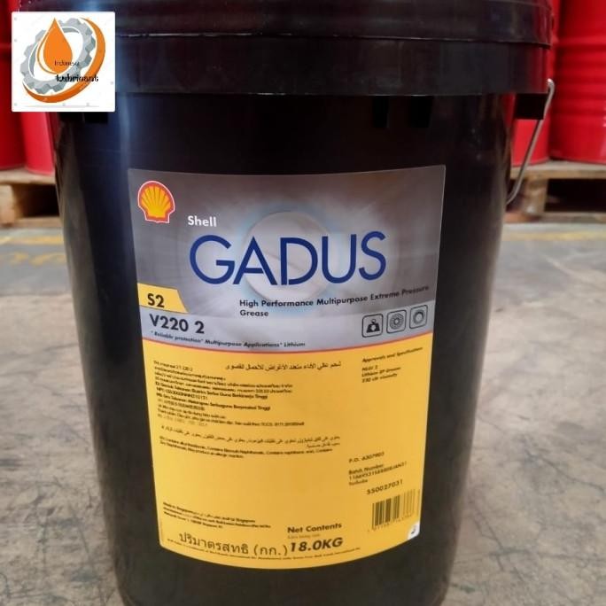 Jual Shell Gadus S2 V220 2 Grease 18kg (shell alvania ep 2) | Shopee ...