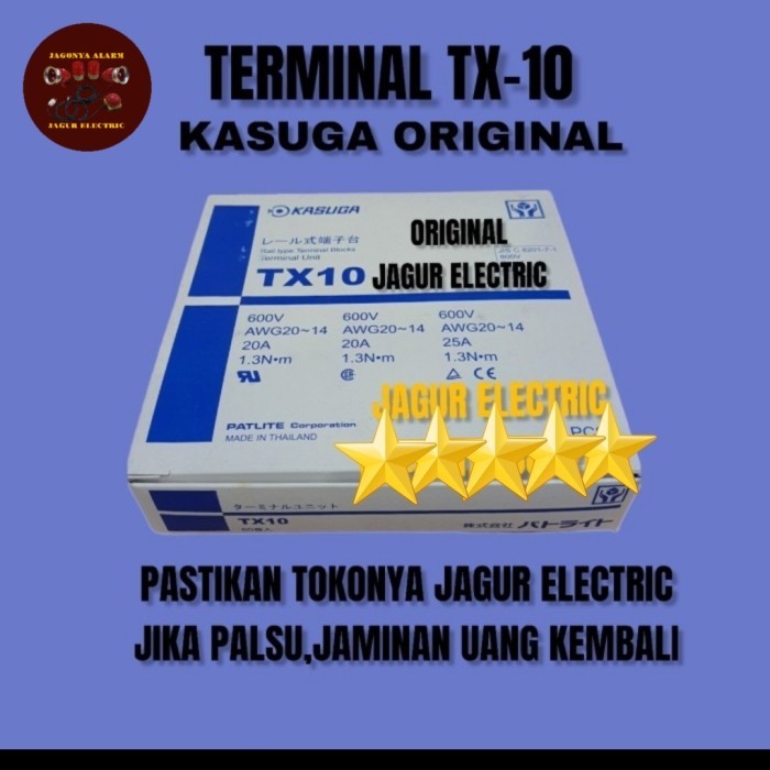 Jual Order Nows Tx10/Tx-10 Terminal Block Kasuga Original Isi 60 Pcs ...