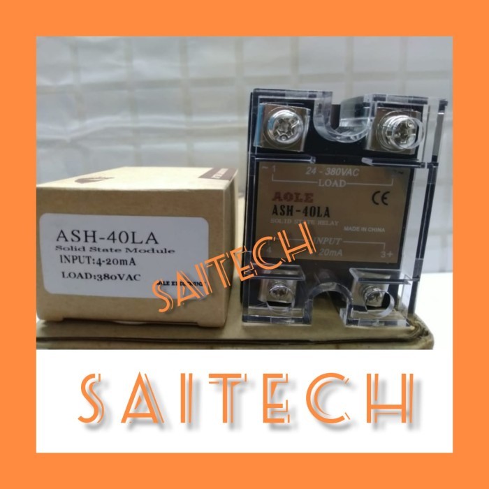 Jual Aole SSR-40LA Solid State Relay 1 Phase 40A 380v AC 4-20mA | Shopee Indonesia