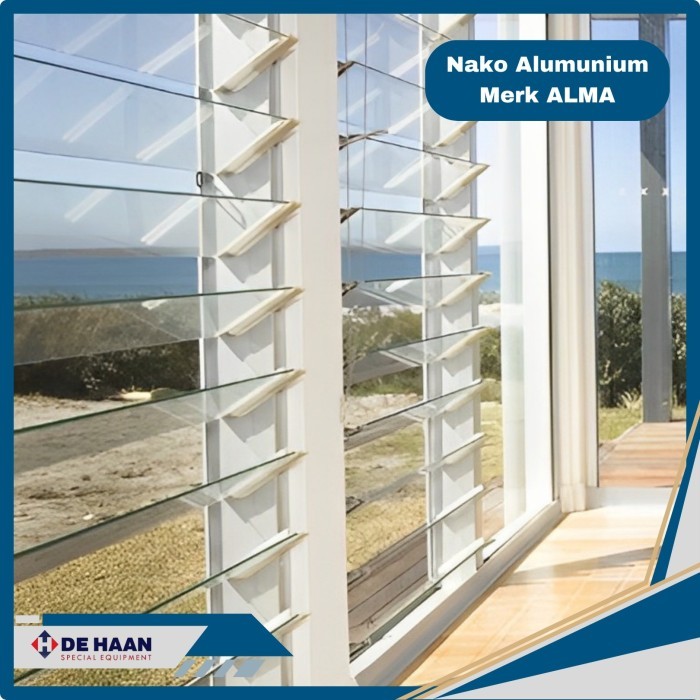 Jual Rangka Nako Aluminium 14 Daun 126,5 Cm Alma Asli | Shopee Indonesia