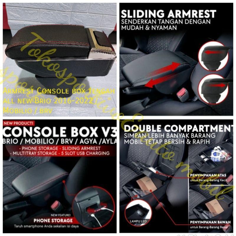 Jual Armrest Console Box Konsol Box Tengah Honda All New Brio Brio Lama Mobilio Brv Agya Ayla ...