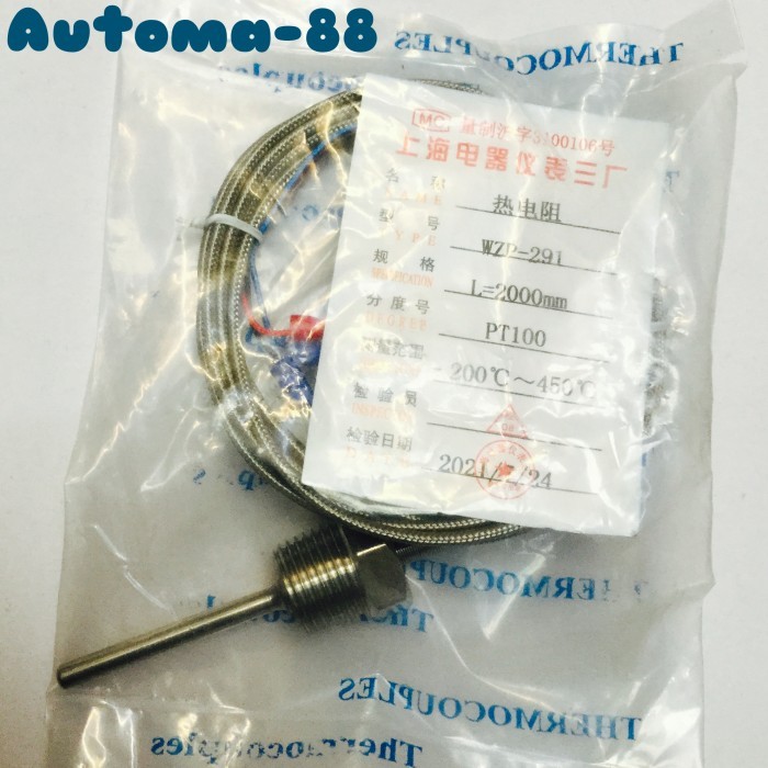Jual Proses Cepat Thermocouple Rtd Pt100 3 Wire 1/2 Npt Probe 5Cm ...