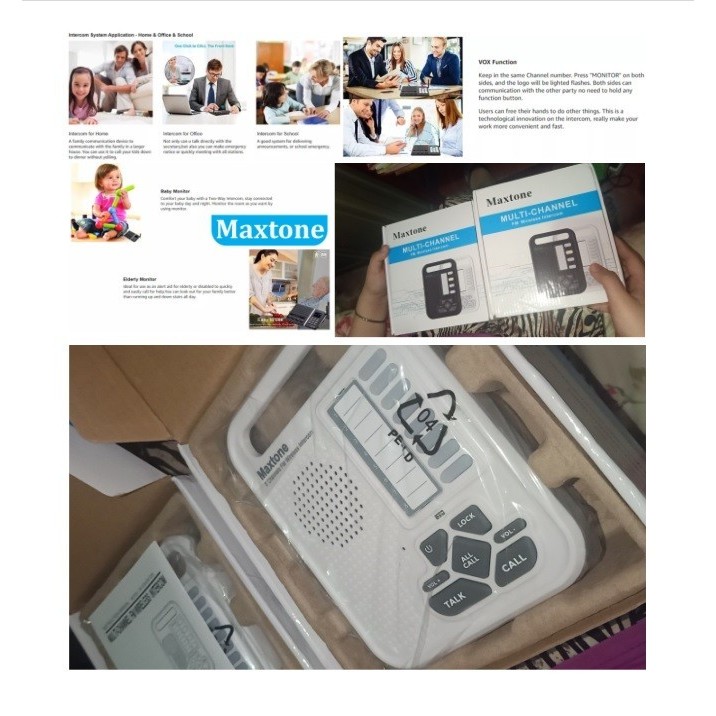 Jual MAXTONE SK1208 - Wireless Intercom 8CH Home/Office Interkom ...