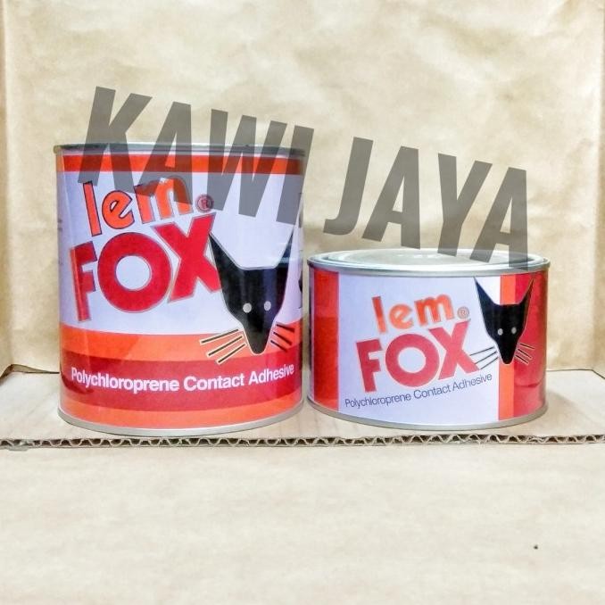 Jual Promo Lem Fox kuning 600gr / 300gr / perekat bahan kulit,karet ...