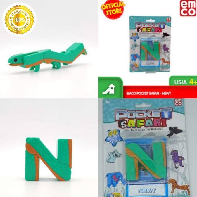 Jual EMCO POCKET SAFARI HURUF N NEWT KADAL AIR MORPH ANIMALS HURUF ...