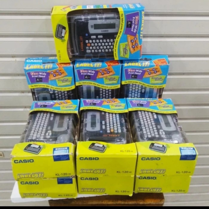 Jual Printer Label CASIO KL-120/Mesin Label CASIO KL120/READY/ORIGINAL | Shopee Indonesia
