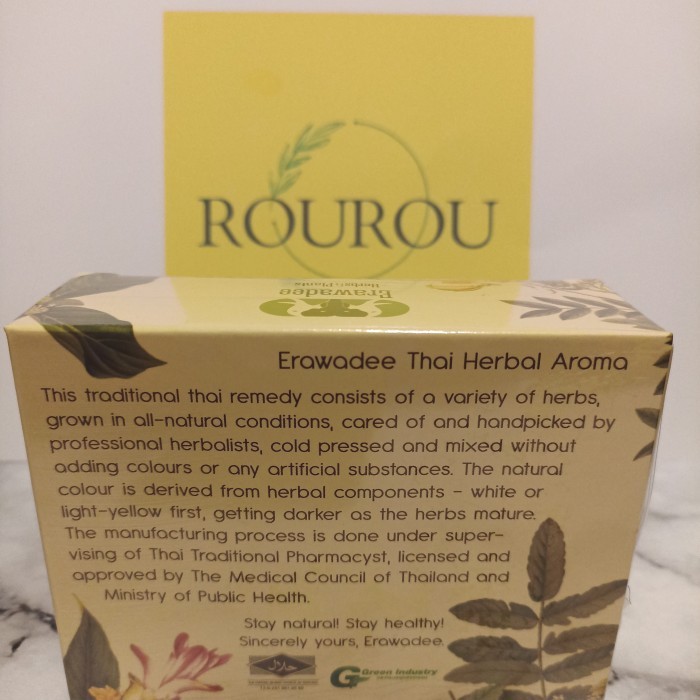 Jual Minyak Angin Thailand Erawadee 51 Inhaler Herbal Ya Dom 1 BOX 12 ...