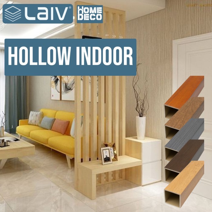 Jual LAIV Partisi Hollow Indoor PVC Sekat Ruangan Wallpanel WPC Wood ...