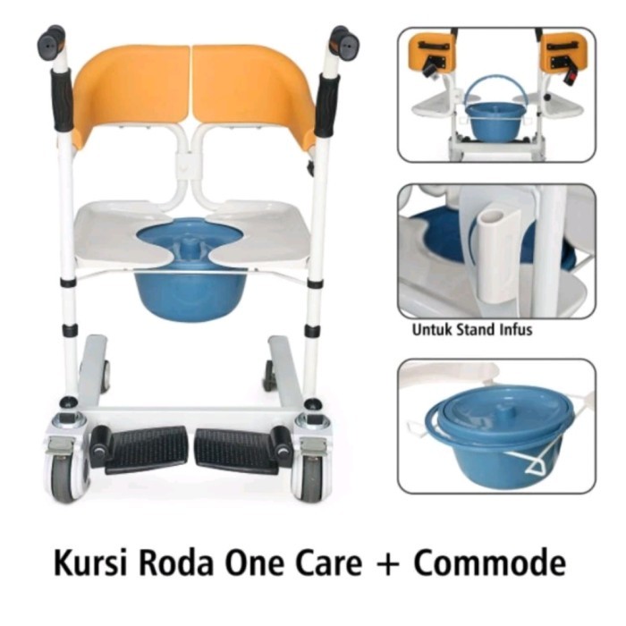 Jual ORIGINAL O.K Kursi Roda Comode Kursi BAB Untuk Lansia Kursi Roda ...
