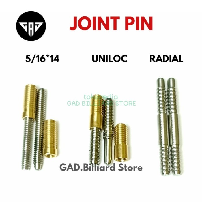 Jual Joint pin join drat uniloc radial // stik billiard | Shopee Indonesia