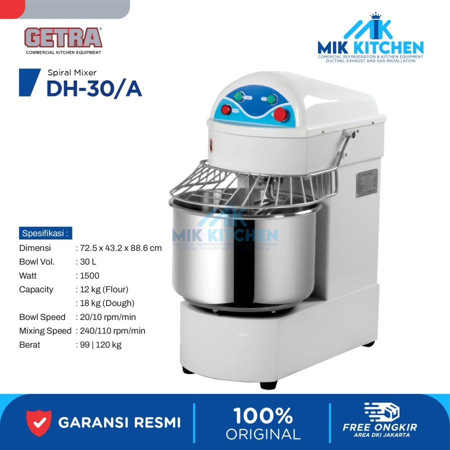 Jual GETRA DH-30/A ( Spiral Mixer ) | Shopee Indonesia