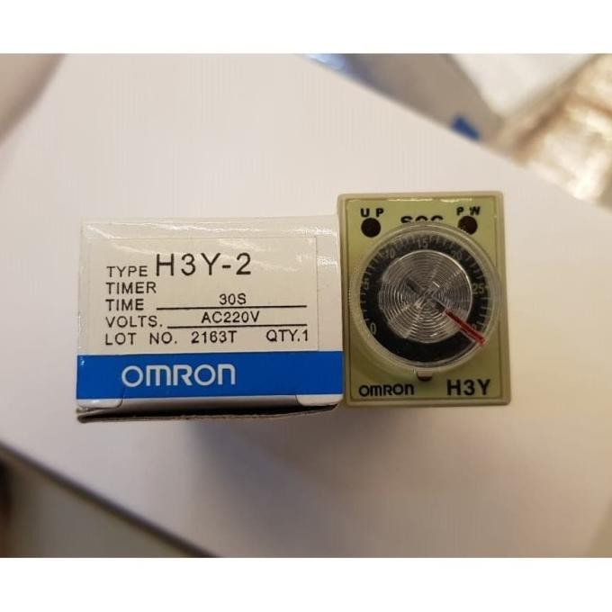 Jual Promo MINI Timer Omron H3Y-2 / H3Y 2 Delay Timer Relay 220V 30S / 60S Detik COD | Shopee ...