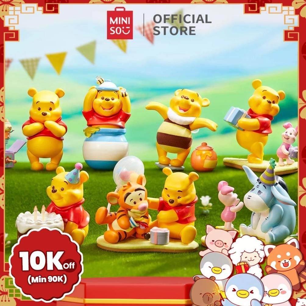 Jual Miniso Surise Box Fure Blind Box WinniethePooh Best Friends Party ...