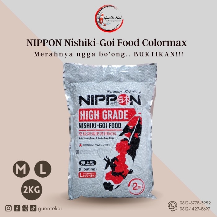 Jual ######### PELET NIPPON KOI FOOD NISHIKI GOI FOOD COLORMAX ORIGINAL ...