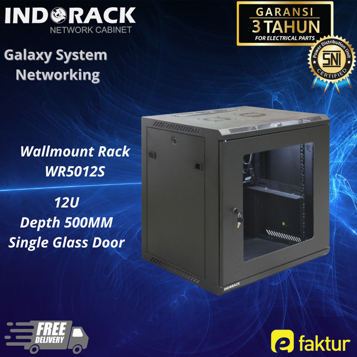 Jual TERMURAH - Rack Server 12U INDORACK Wallmount Rak WR5012S Depth ...