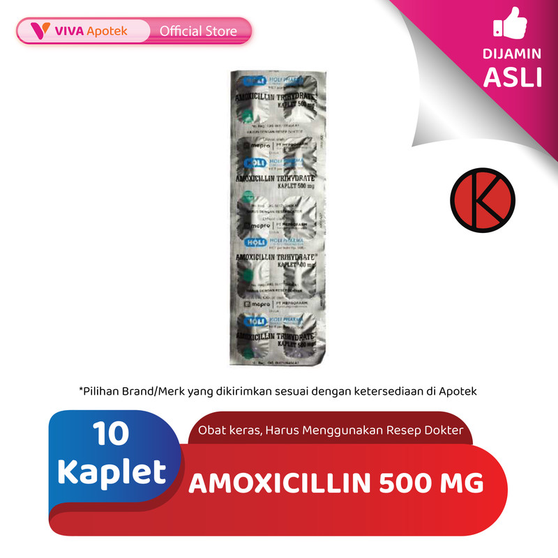 Jual Amoxicillin 500 mg (10 Kaplet) | Shopee Indonesia