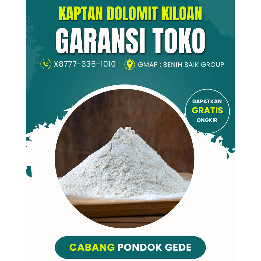 Jual Media Tanam Pupuk Kapur Dolomit 1 Kg Pengatur Ph Tanah Kaptan ...