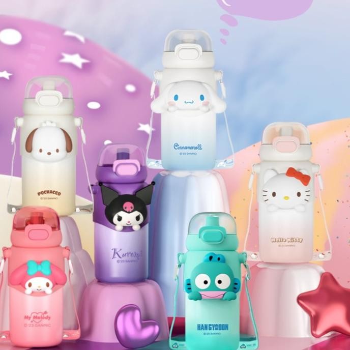 Jual Murah Termos Karakter Sanrio 460Ml | Botol Minum Tumbler Stainless 316 Cinnamoroll Kuromi ...