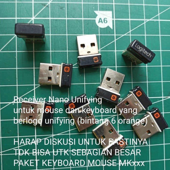 Jual Receiver Nano Mouse Keyboard Logitech Unifying Combo Single ...