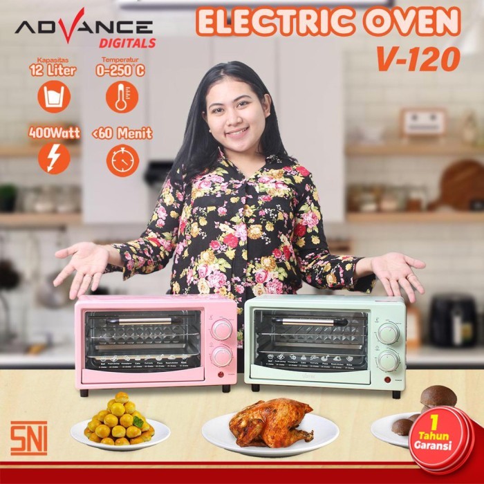 Jual Ready Advance V-120 Oven Listrik Low Watt Kapasitas 12 Liter 400W ...