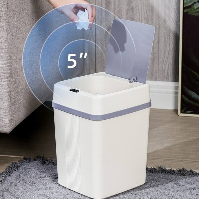 Jual TEMPAT SAMPAH DIGITAL 12 LITER SMART TRASHCAN BUKA TUTUP OTOMATIS ...
