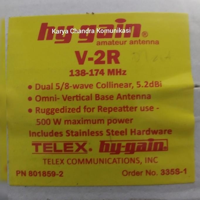 Jual ANTENA TELEX HYGAIN V2R VHF BONGGOL BESAR ASLI INDONESIA HARGA KHUSUS | Shopee Indonesia