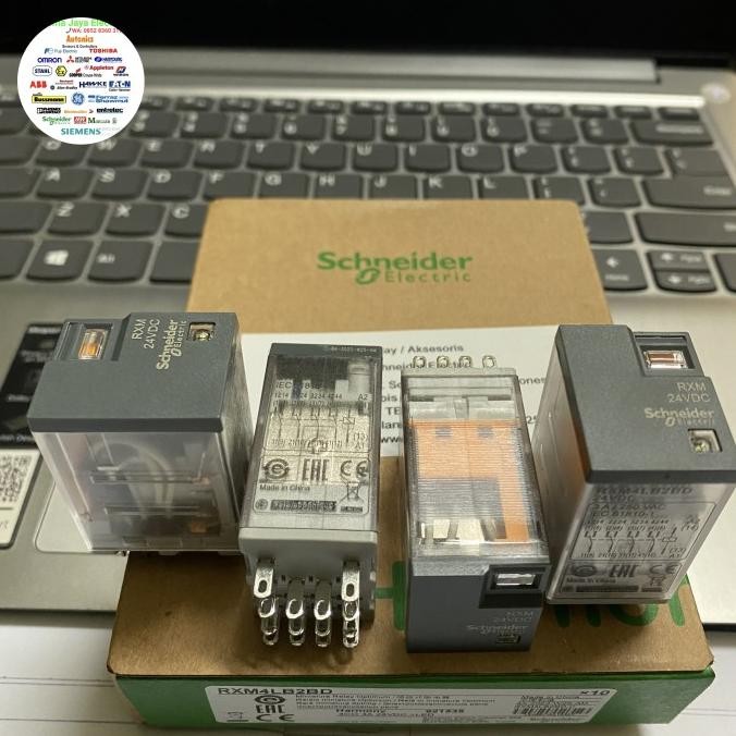 Jual Promo SCHNEIDER RXM4LB2BD MY4N 24VDC RELAY 4 CONTACT COIL 24VDC RELAY 4C/O COD | Shopee ...