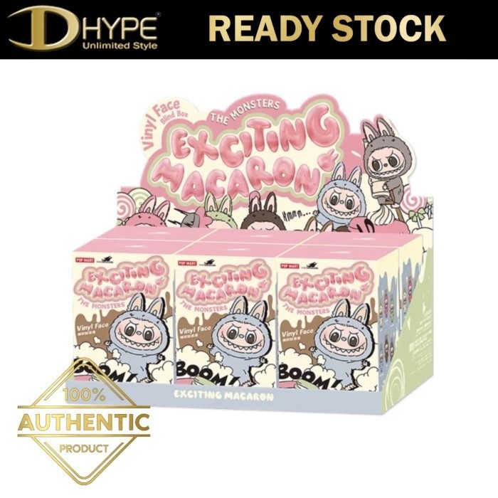 Jual Labubu X Pop Mart Exciting Macaron - Sea Salt Coconut 100% ...