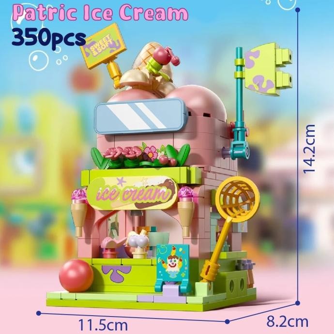 Jual Promo Block City- Sembo Bikini Bottom Street View Puzzle Block Bricks Balok Susun Pertokoan ...