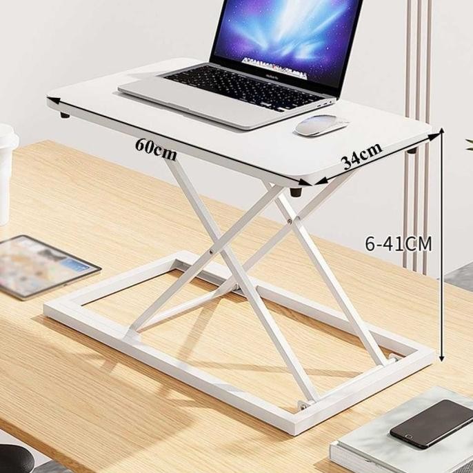 Jual Meja Laptop Lipat Portable Height Adjustable Folding Standing ...