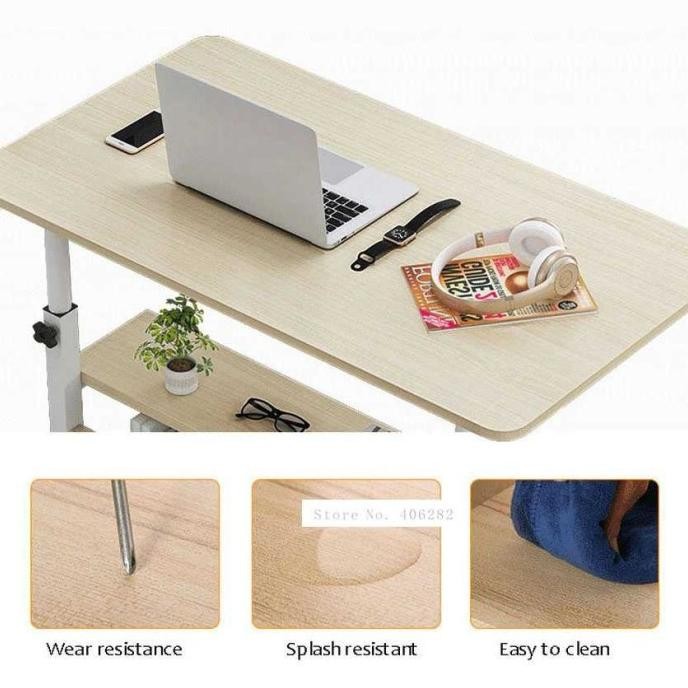 Jual Meja Laptop Komputer Monitor Stand Portable Kayu Belajar Kerja ...