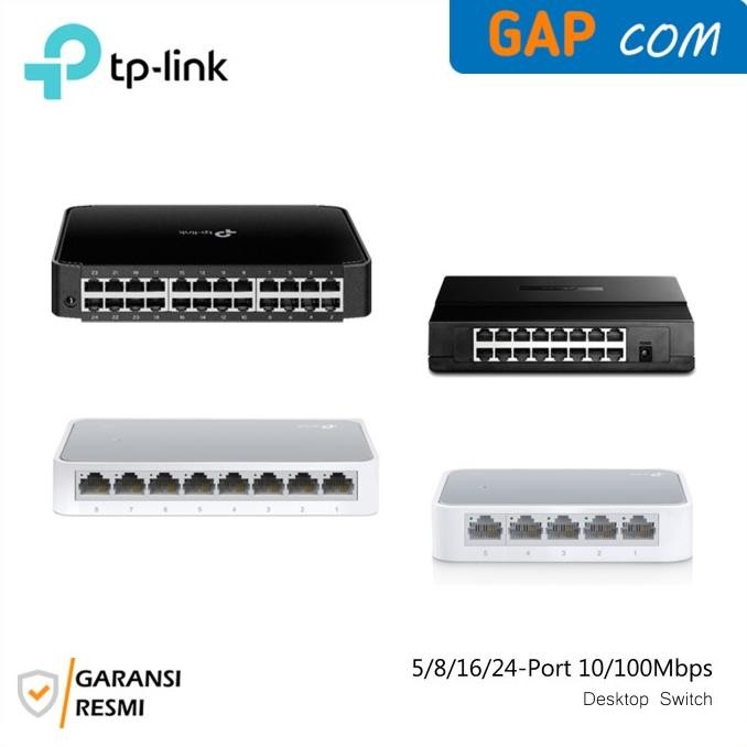 Jual TP-Link 5 Port/8 Port/16 Port/24 Port 10/100M RJ45 Desktop Switch ...