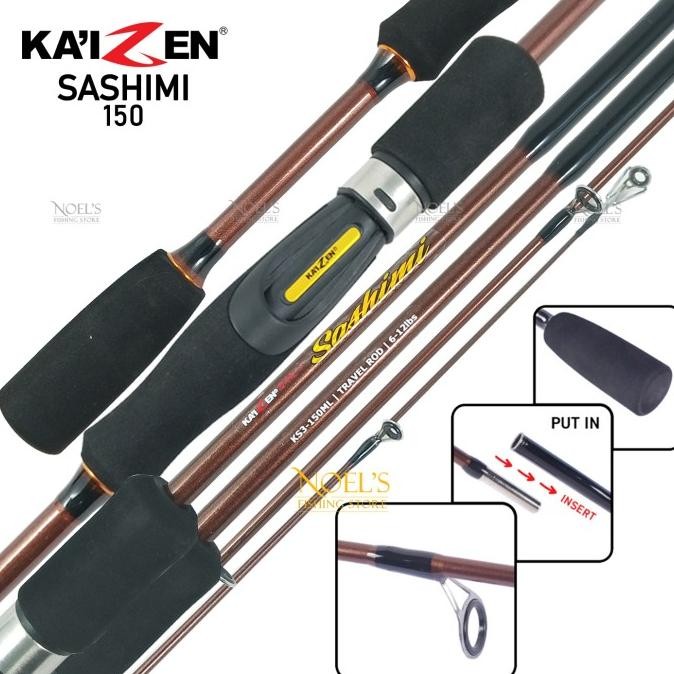 Jual Joran KAIZEN SASHIMI | Travel Rod | Solid Fiber | Sambung 3 ...