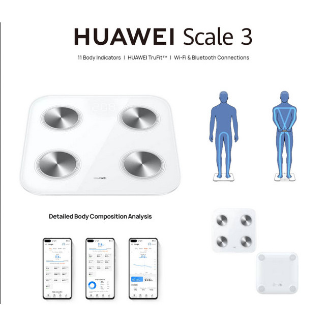 Jual Huawei Smart Body Fat Scale 3 Timbangan Badan Balance Test Digital ...