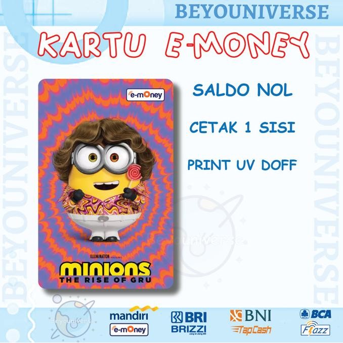 Jual Produk Baru!! KARTU Emoney MANDIRI / FLAZZ BCA gen 2 ANIME MINIONS ...