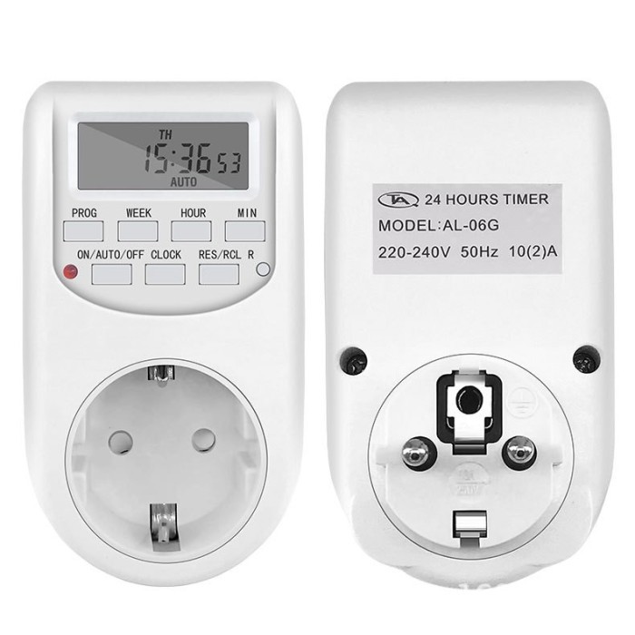 Jual Stop Kontak Listrik Digital Timer Switch Automatis Programmable Al ...