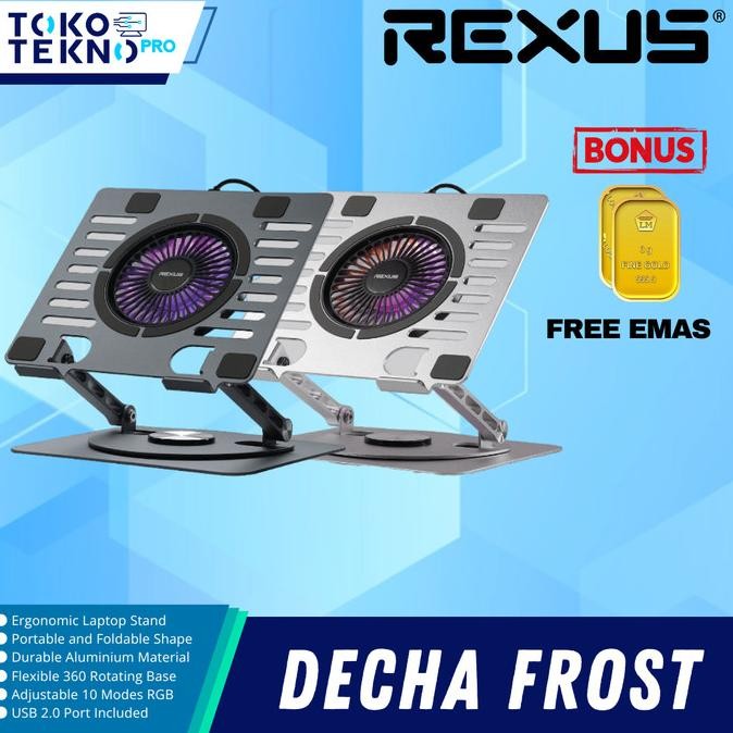 Jual Rexus Decha Frost Fp04 / Fp-04 Laptop Stand Alumunium | Shopee ...