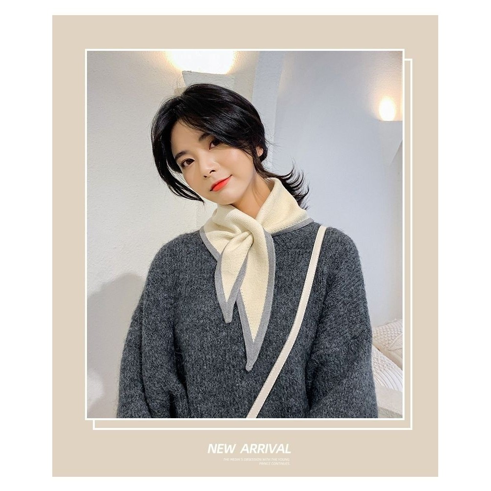 Jual Syal Segitiga Wanita Rajut Tipis Gaya Korea, Penghangat Leher ...