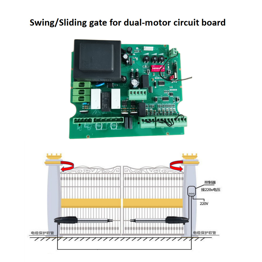 Jual Swing/Sliding Gate PCB 220v AC 433 Mhz NC model for | Shopee Indonesia