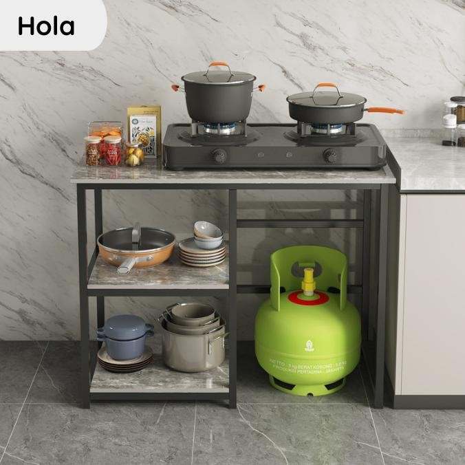Jual Meja Besi Dapur Tempat Kompor Tabung Gas Stainless Minimalis Kokoh ...