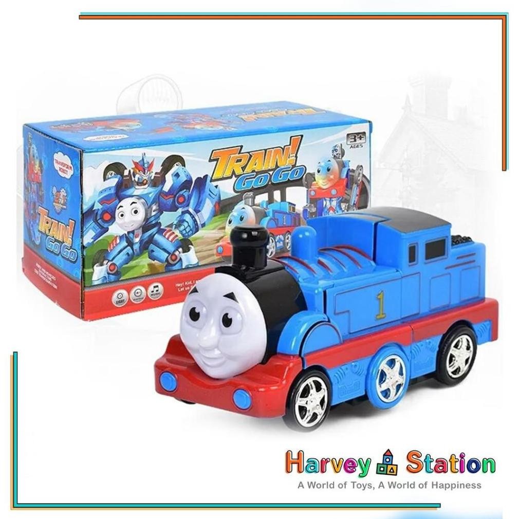 Jual df-7 MAINAN ROBOT KERETA API TRAIN GOGO Mobil Robot Transformasi ...