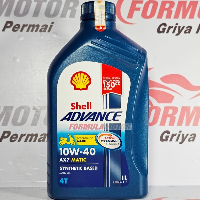Jual Oli Shell Advance Ax7 Ax-7 Matic 10W-40 1L / 1 Liter / 1000Ml | Shopee Indonesia