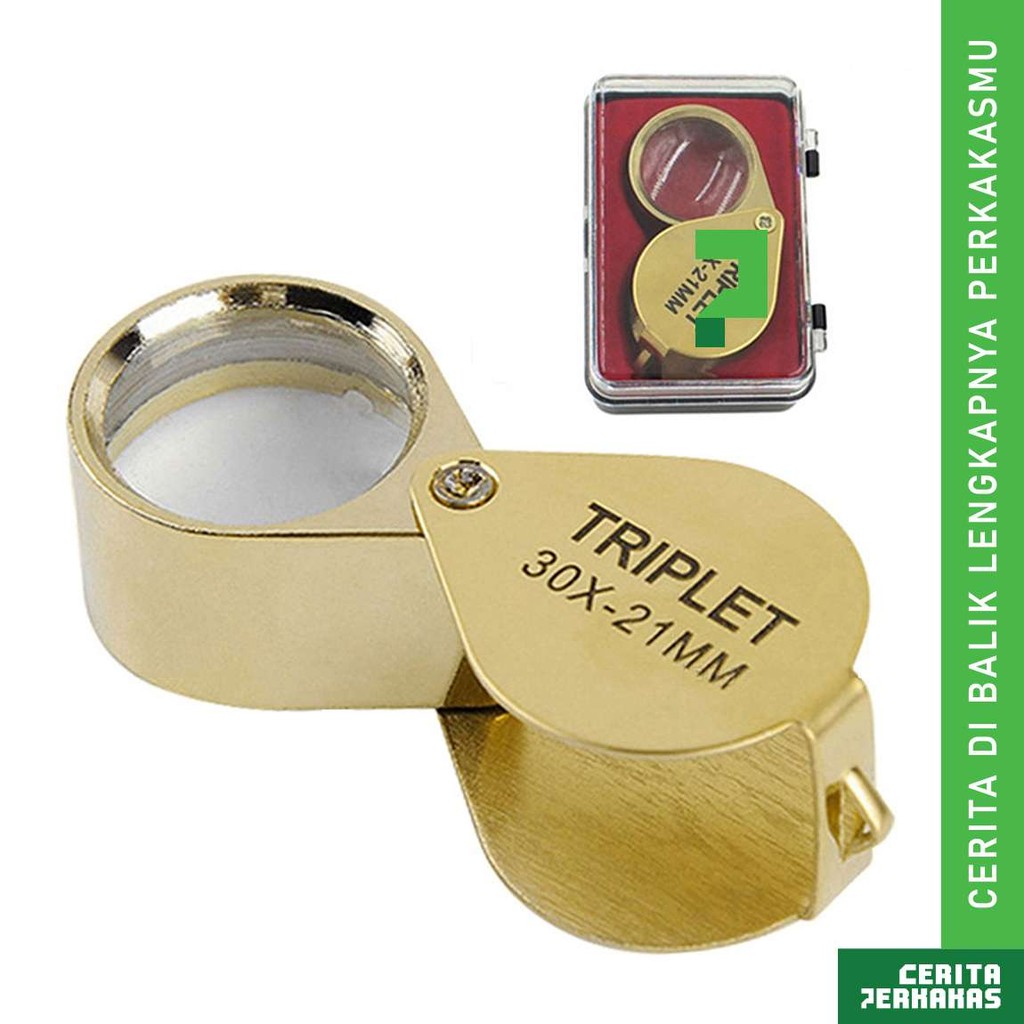 Jual 30x-21mm Triplet AB93 CP / Lup Kaca Pembesar Lipat Perhiasan ...